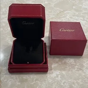 Cartier | Jewelry | Cartier Authentic Red Jewelry Ring Box | Poshmark